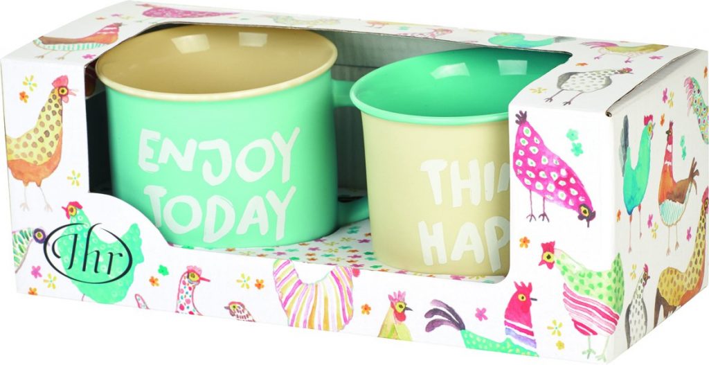Ideal Home Range, Jolly Hens, Becher-Set | Wäschespeicher
